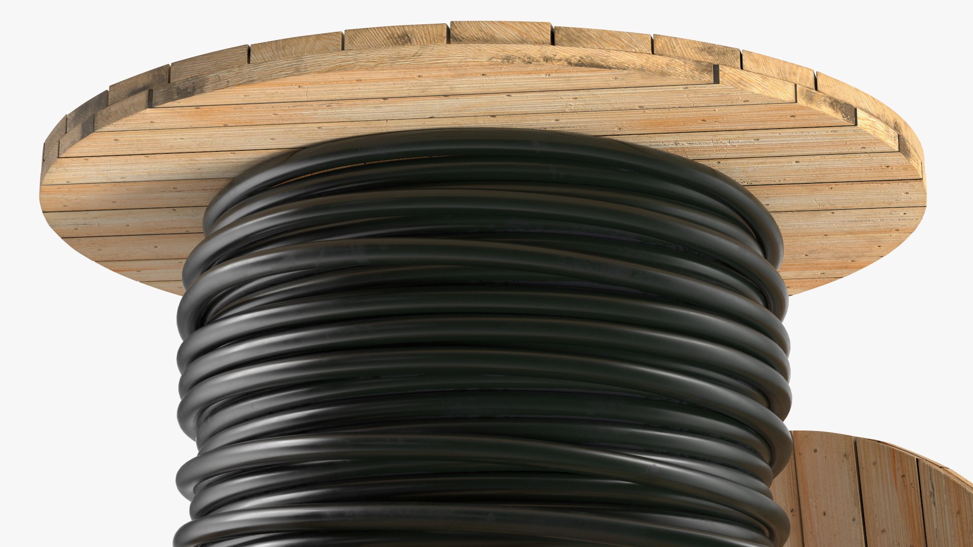 3D Stack Of Wooden Cable Reels - TurboSquid 2268811