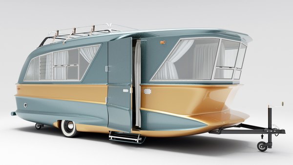 1961 Holiday House Geographic Model X 트레일러 3D 모델 - TurboSquid 1683835