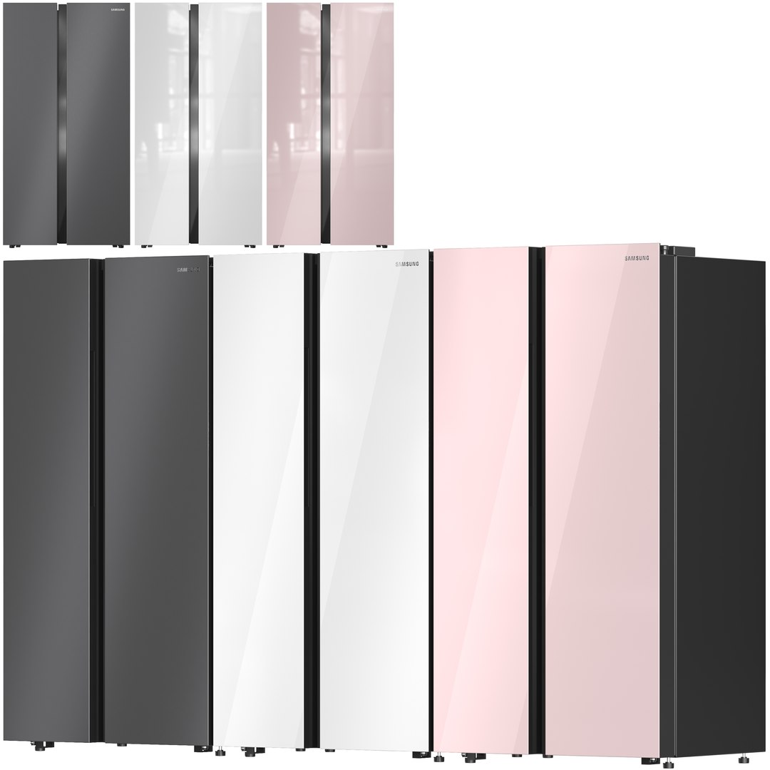 Samsung Refrigerator Collection 06 3D Model - TurboSquid 2061663