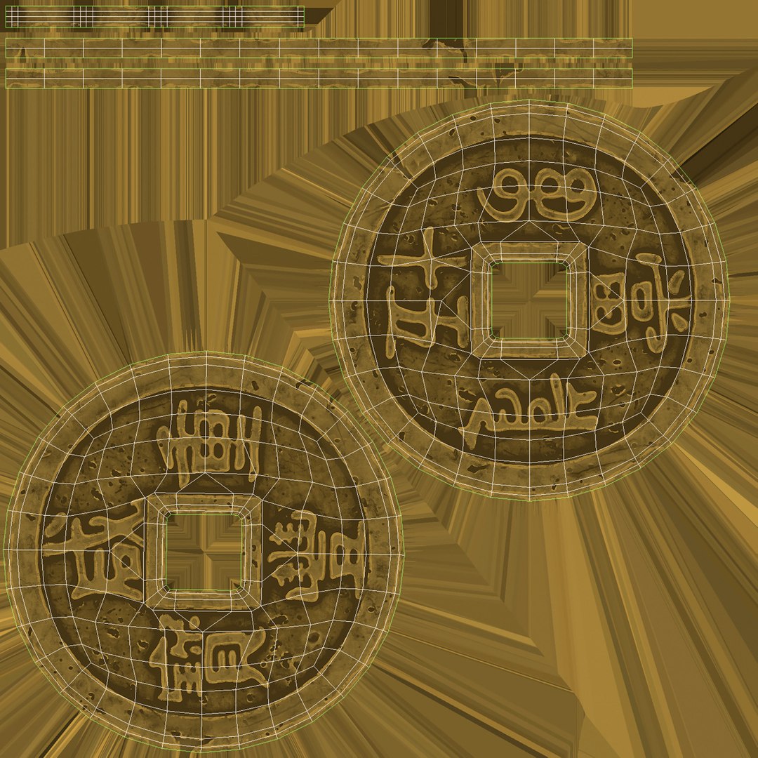 Chinese Coin 3D Model - TurboSquid 1332395