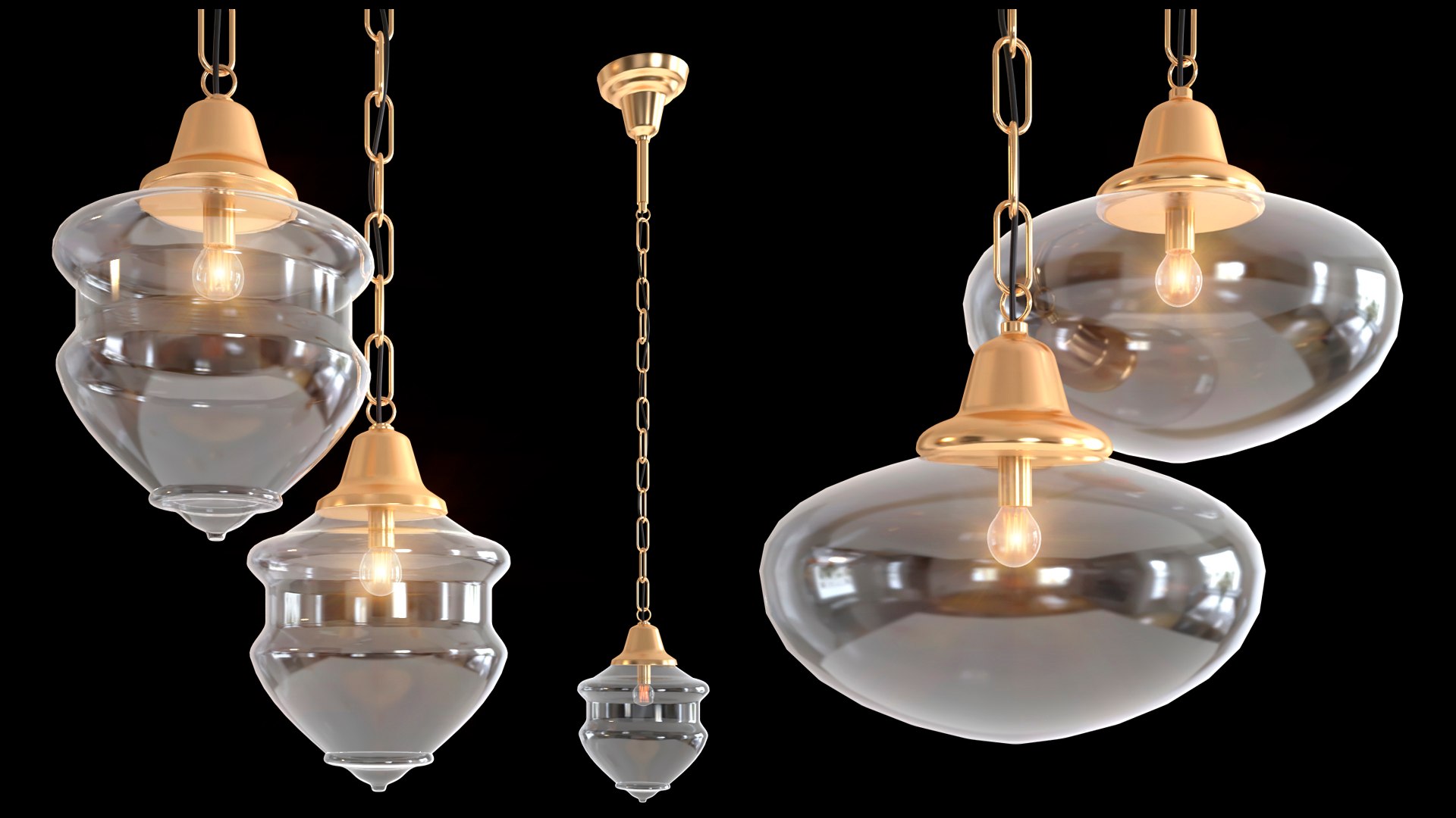 Rose City Fitter Chain Pendant 3D Model - TurboSquid 1877029