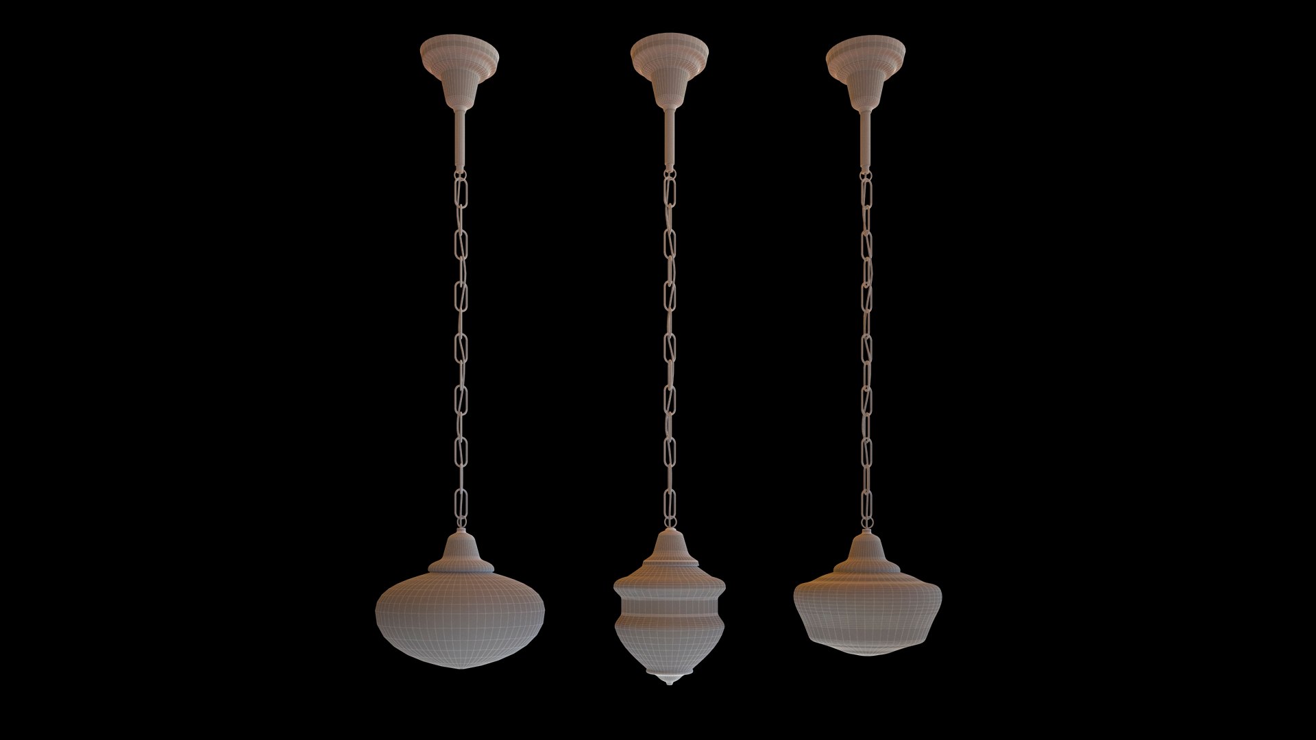 Rose City Fitter Chain Pendant 3D Model - TurboSquid 1877029