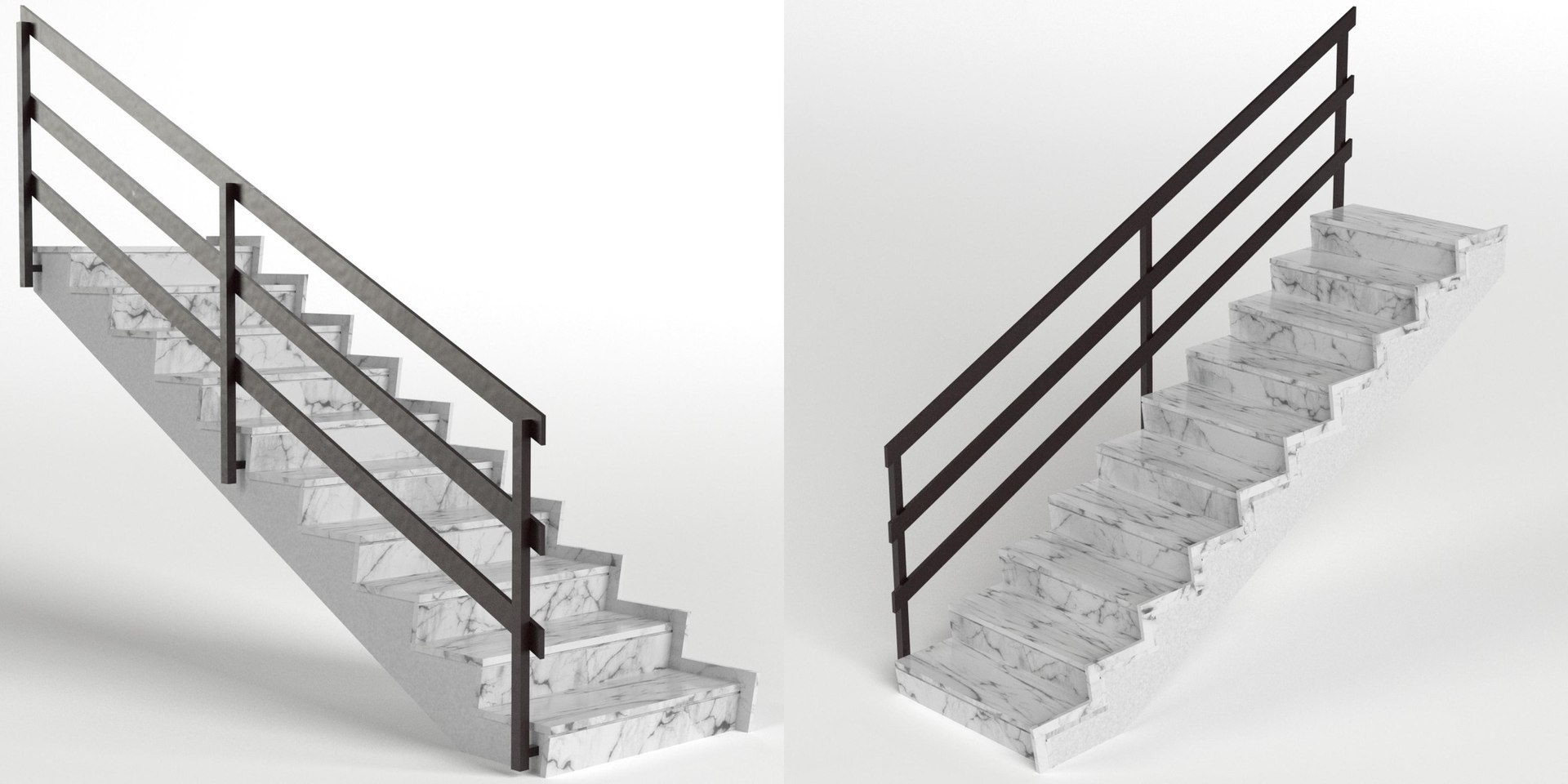 3D stairs ready model - TurboSquid 1346006