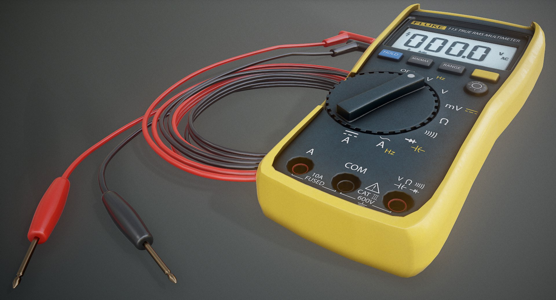 Realistic Multimeter 3D Model - TurboSquid 1397030