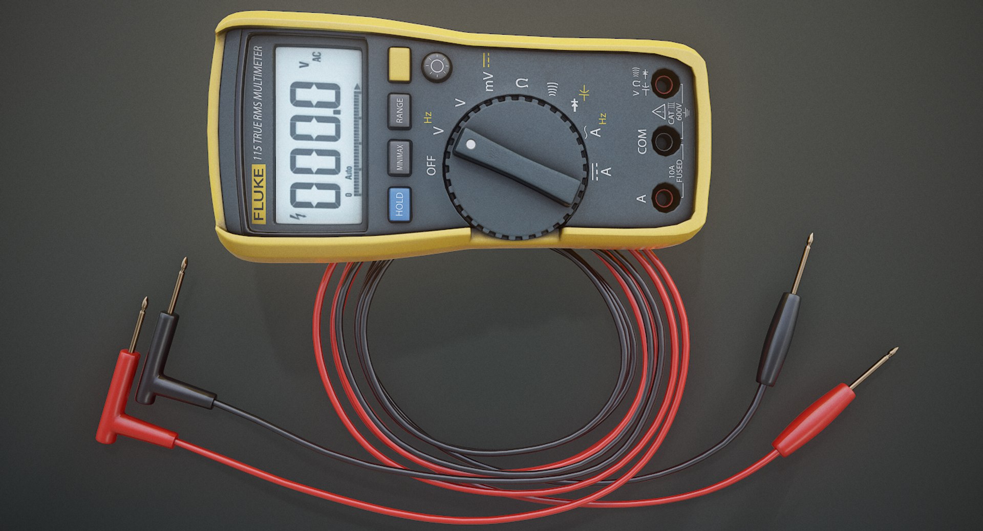 Realistic Multimeter 3D Model - TurboSquid 1397030