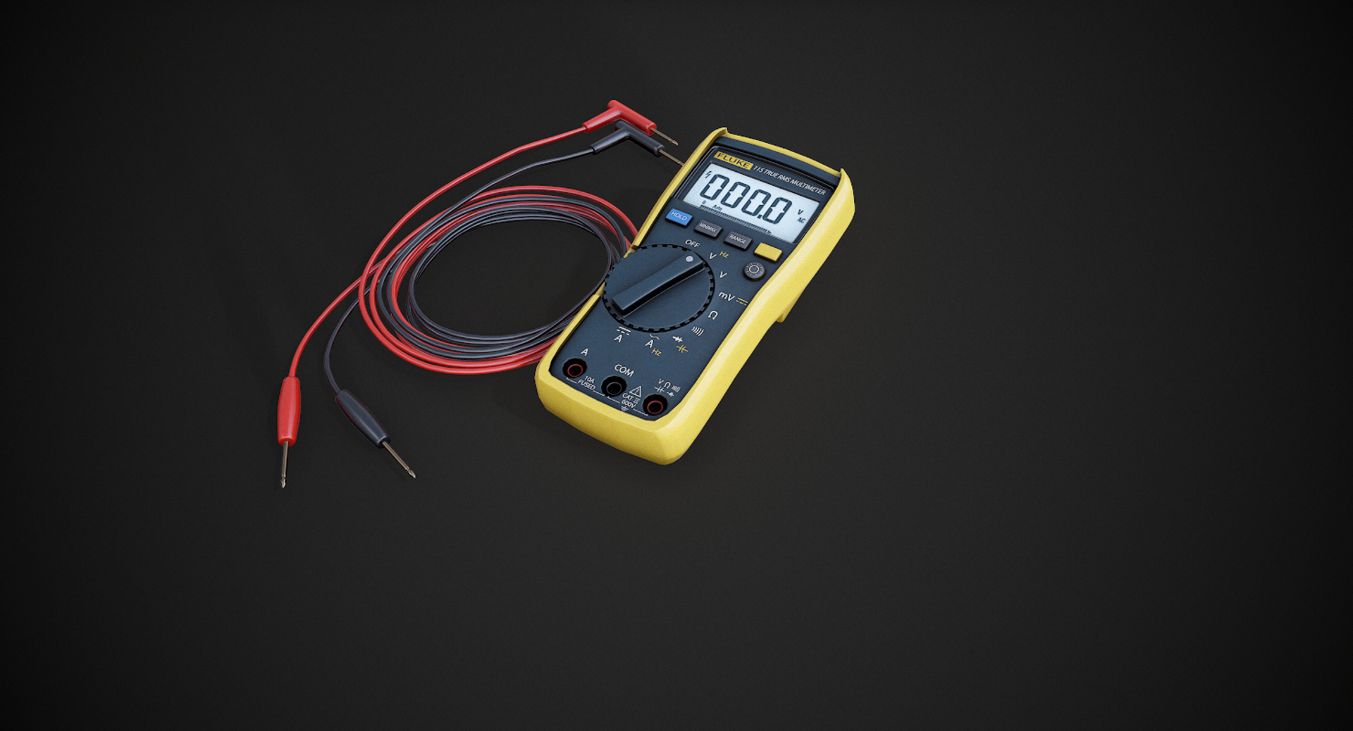 Realistic Multimeter 3D Model - TurboSquid 1397030