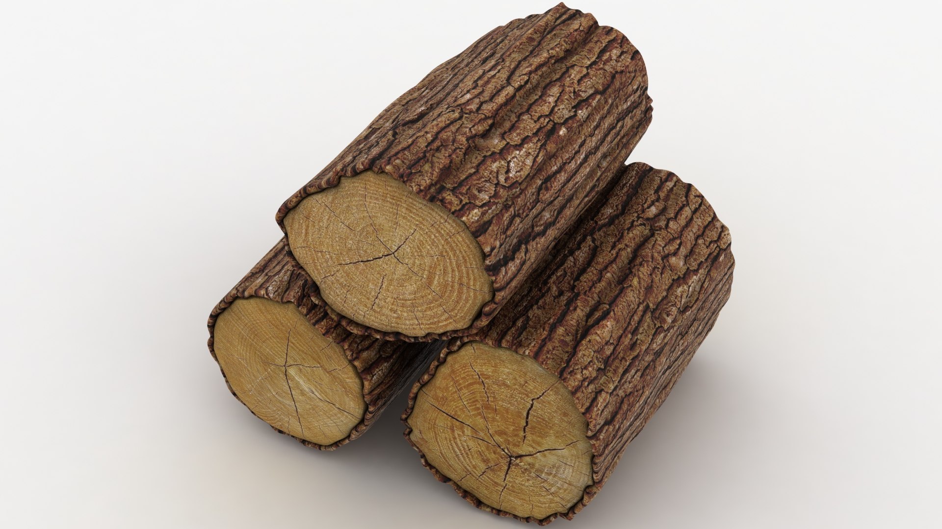 3D wooden logs 01 - TurboSquid 1569698