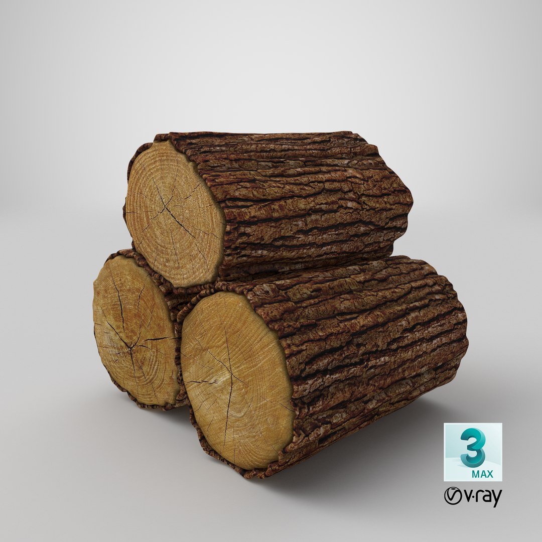 3D wooden logs 01 - TurboSquid 1569698