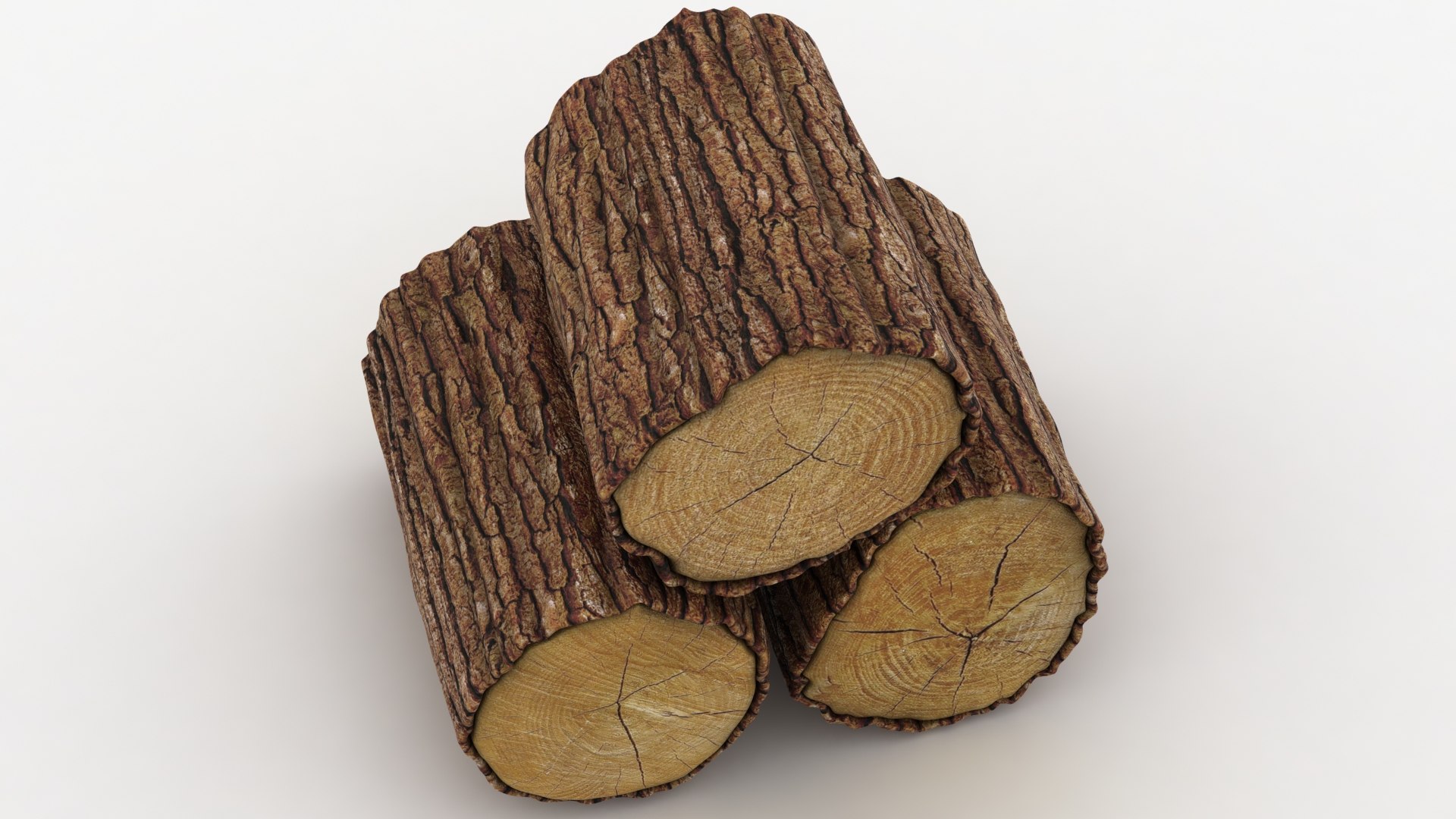 3D Wooden Logs 01 - TurboSquid 1569698