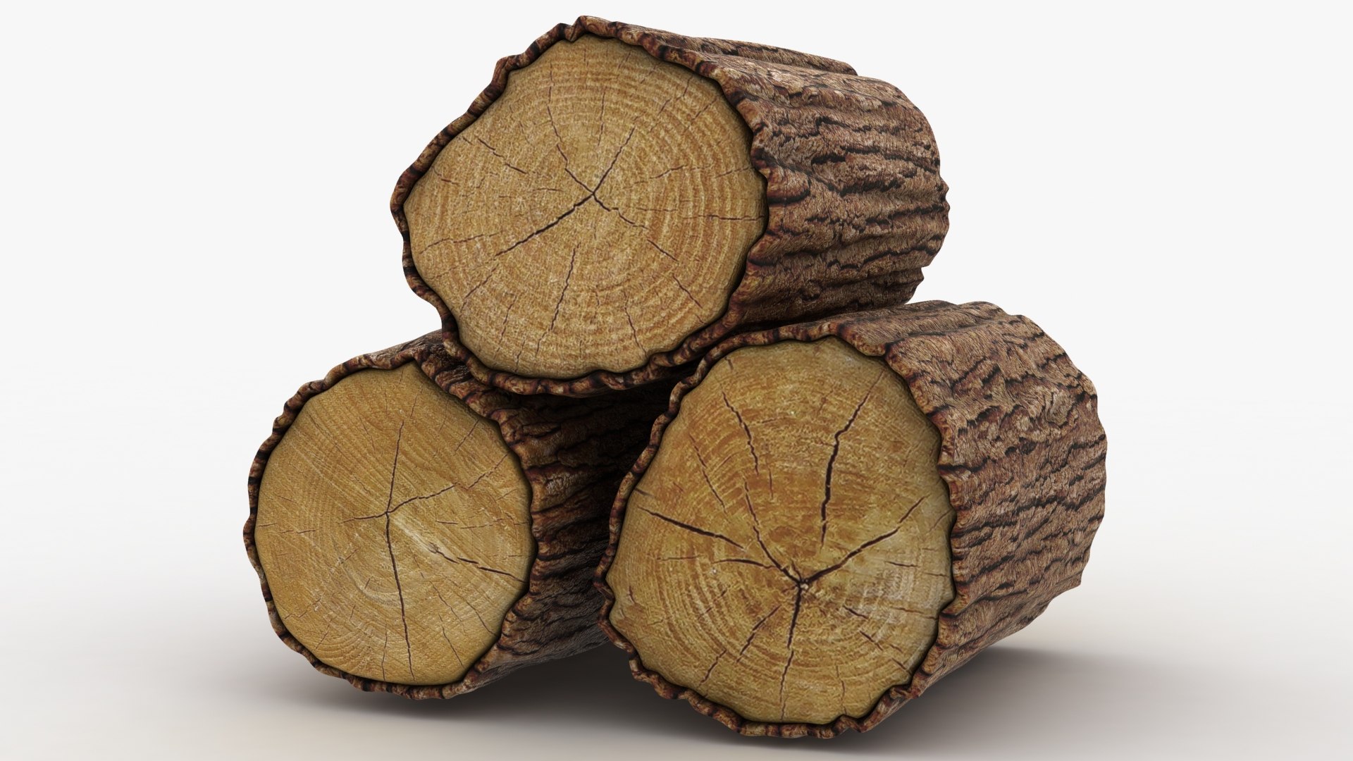 3D Wooden Logs 01 - TurboSquid 1569698