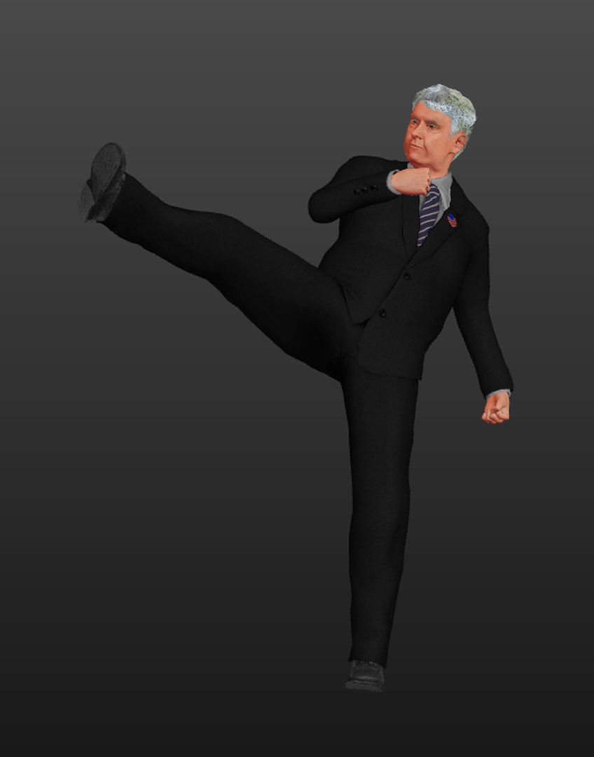 3d model male politician