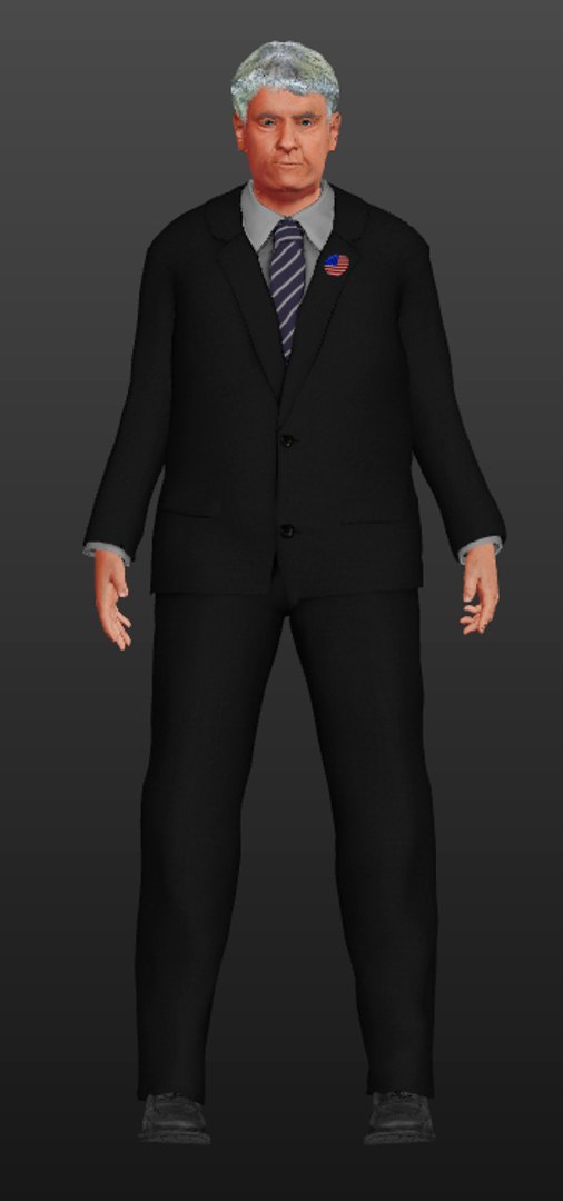 3d model male politician