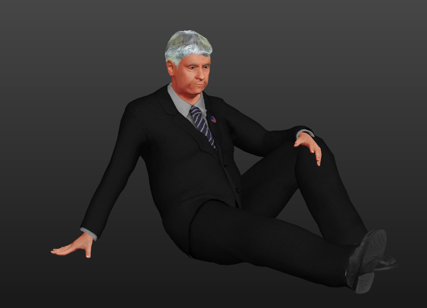 3d model male politician