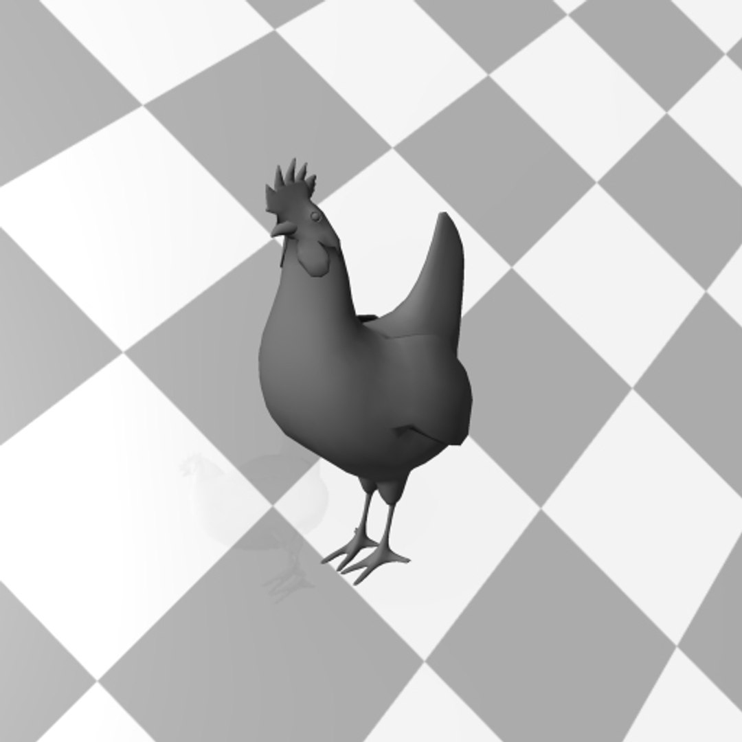 3d Model Of Chicken Rig