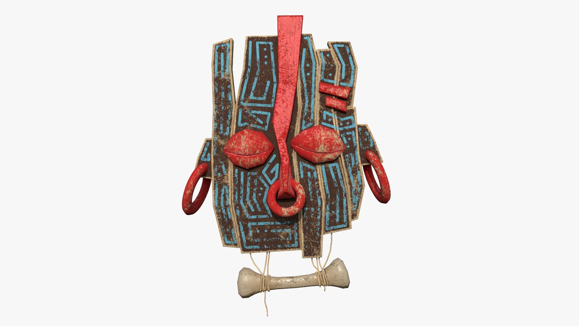 3D model 10 Tribal Masks E Collection - Costume Character Design ...