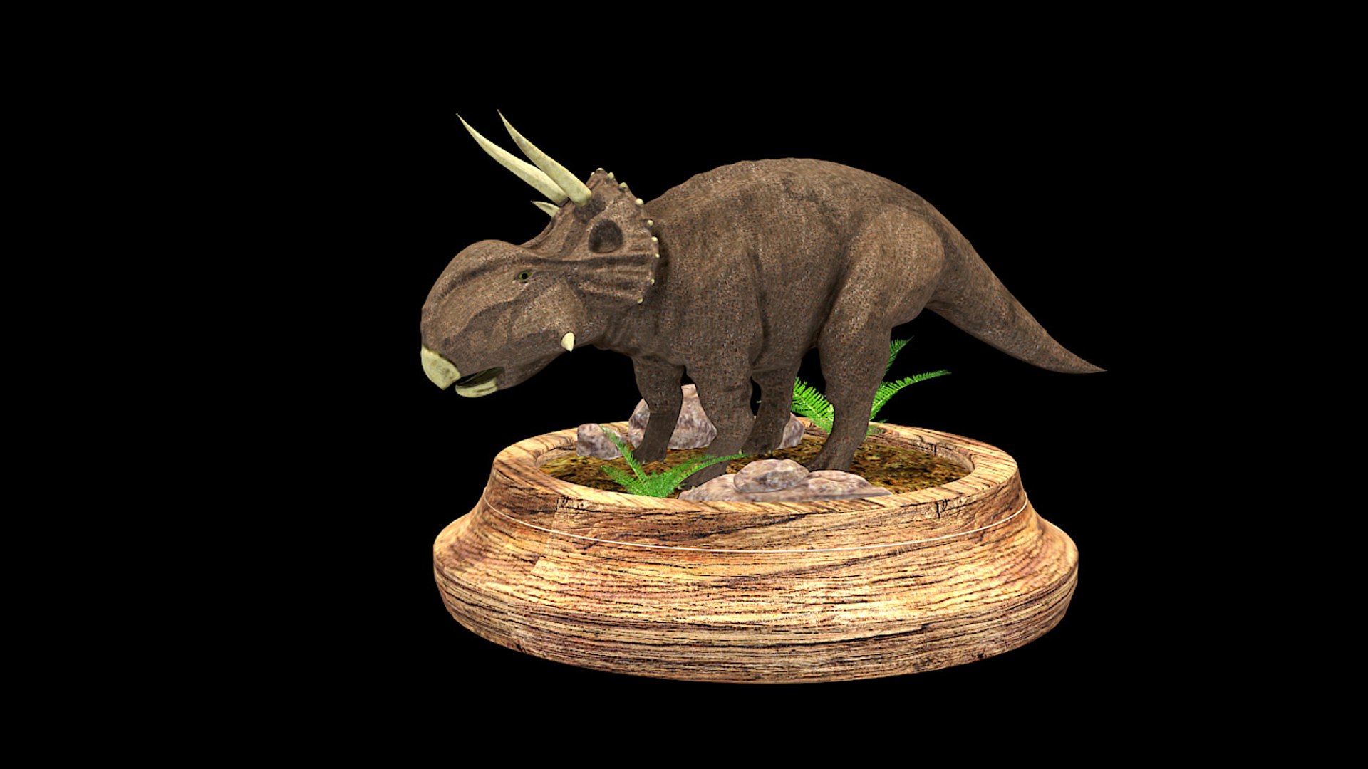 3D Dinosaur Platform Stones Model - TurboSquid 1237213