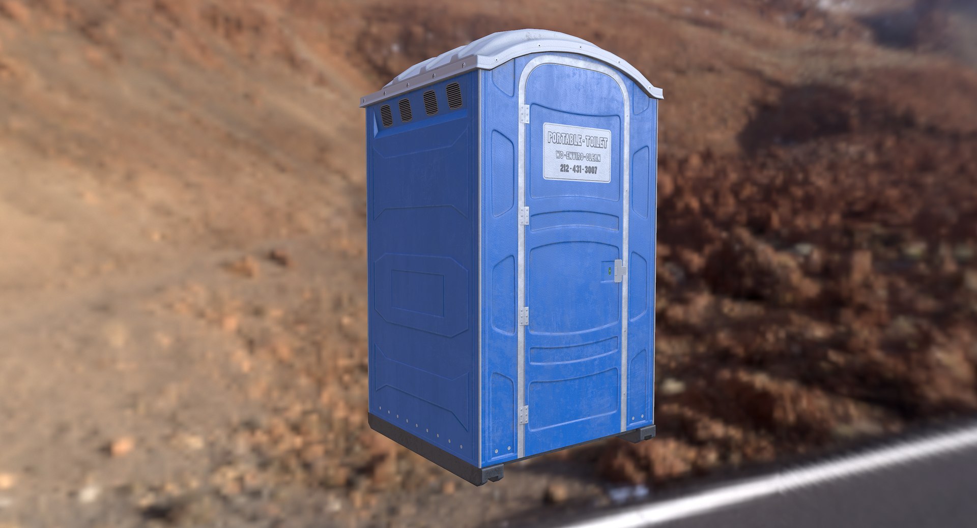 Mobile Toilet 3d Model