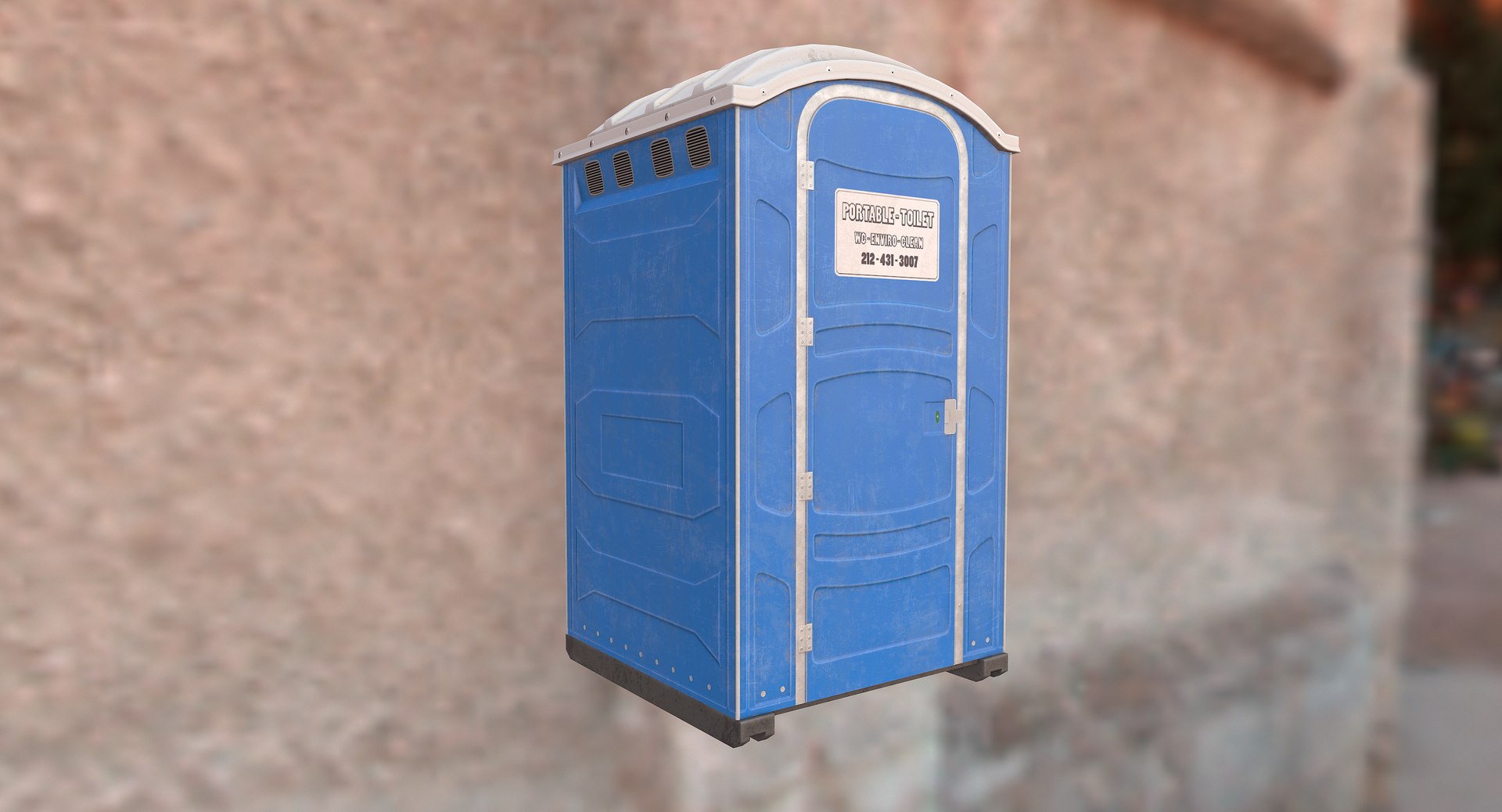 Mobile Toilet 3d Model