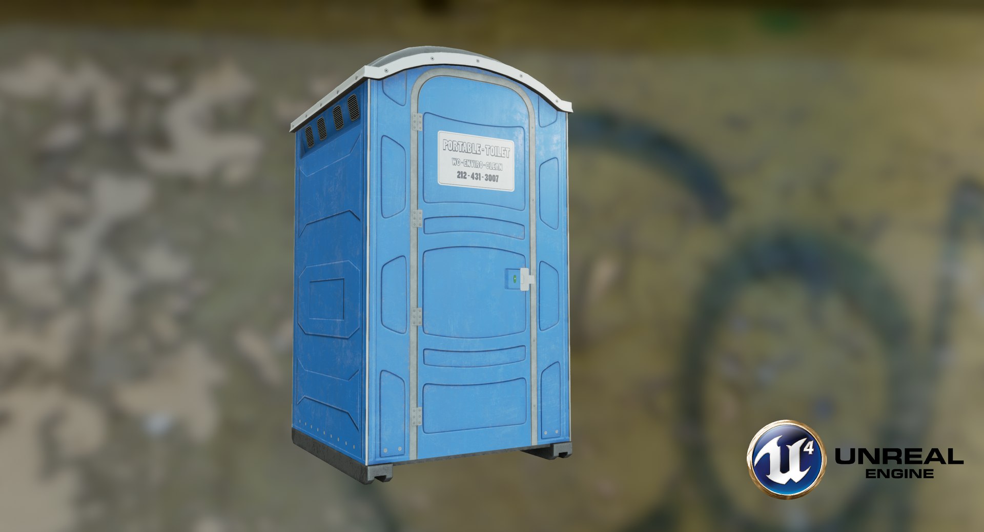 Mobile Toilet 3d Model