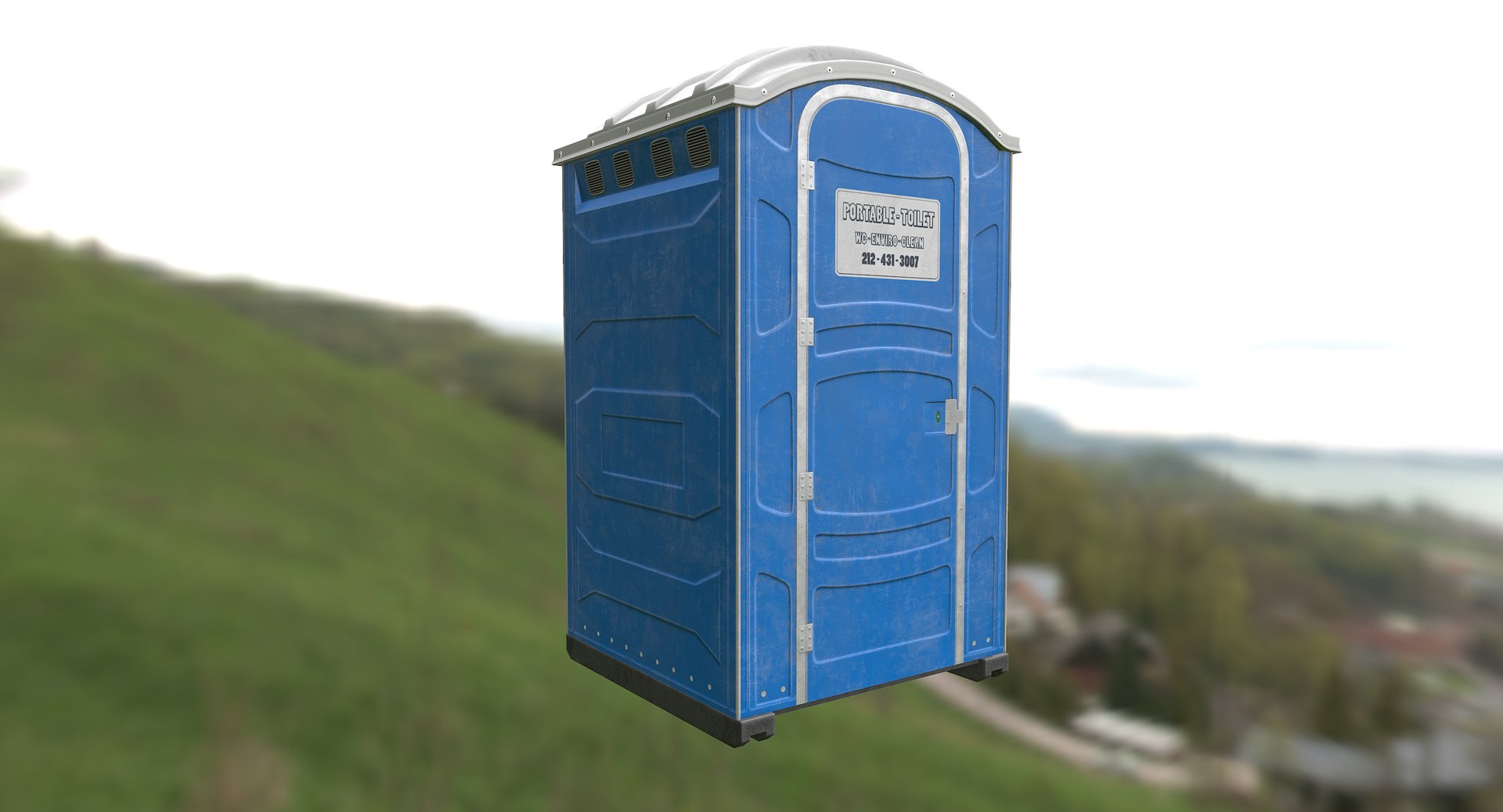 Mobile Toilet 3d Model