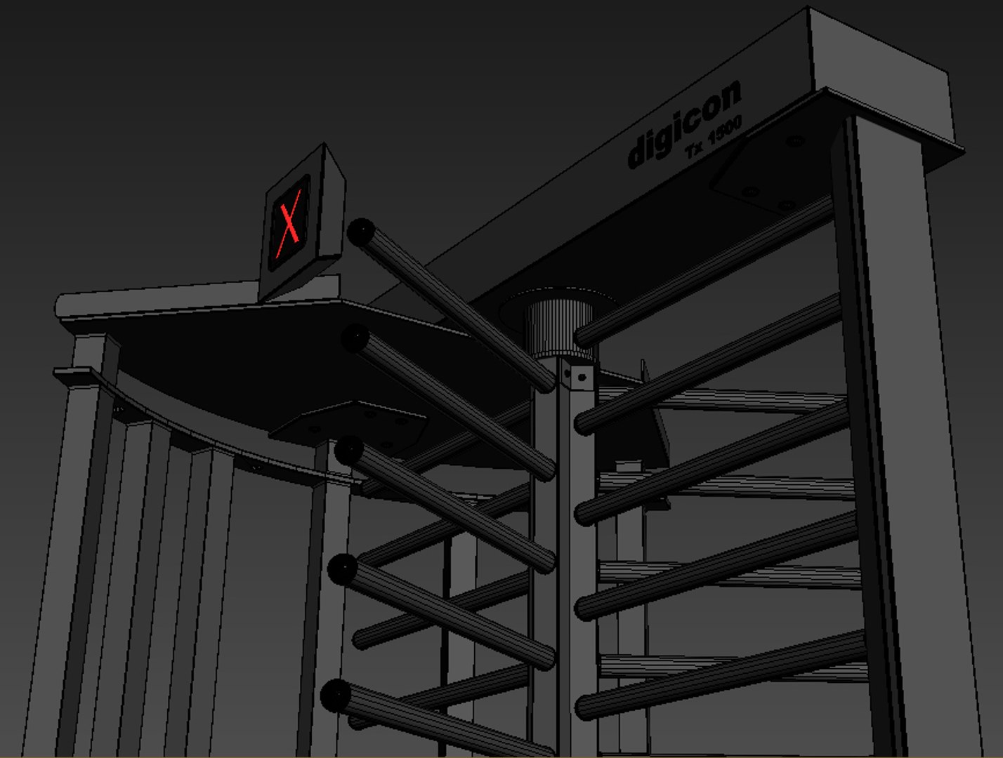 3d Digicon Turnstile Model
