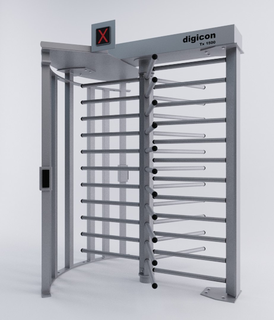 3d Digicon Turnstile Model