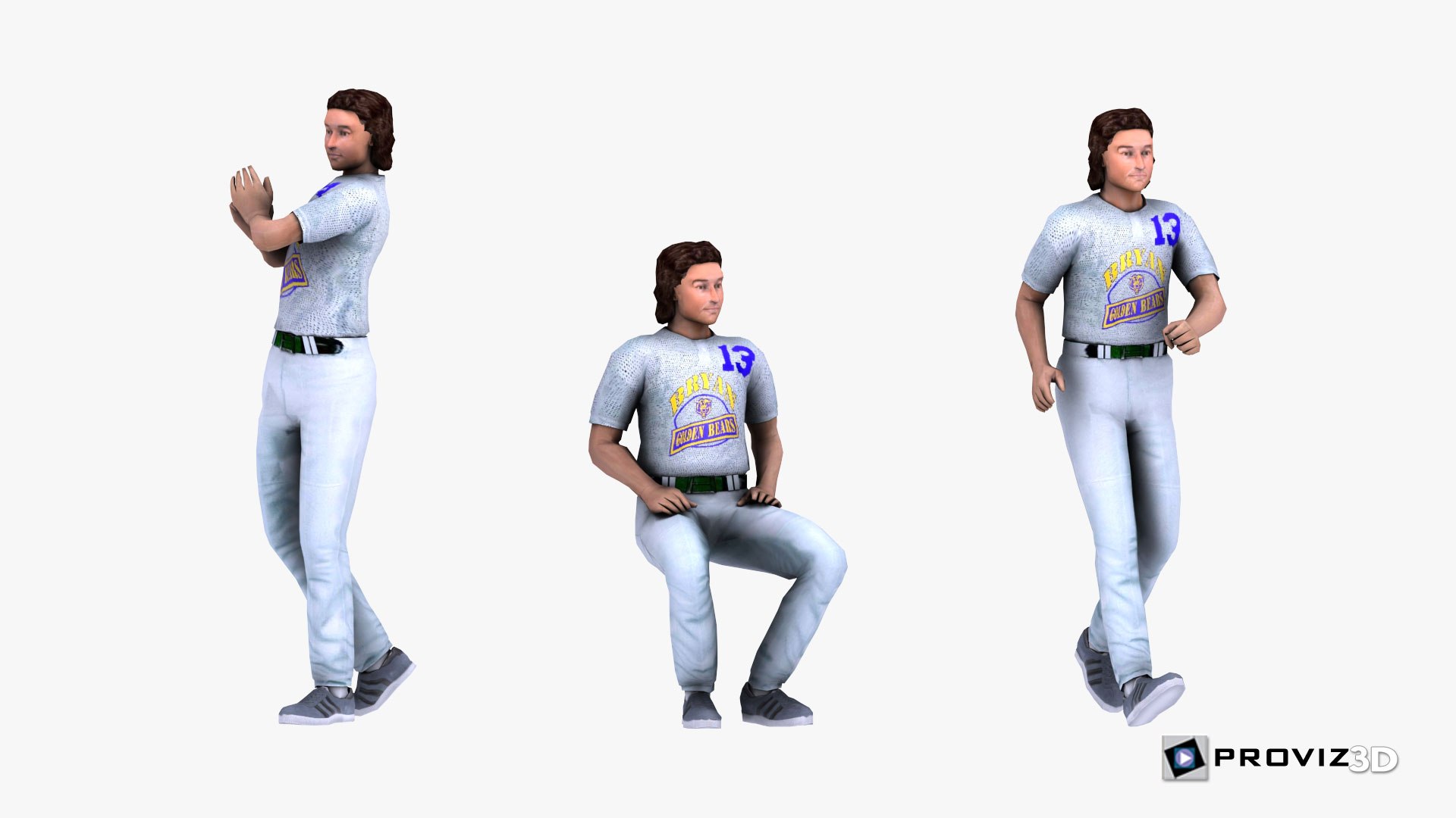 3d 30 People: Sports People Model