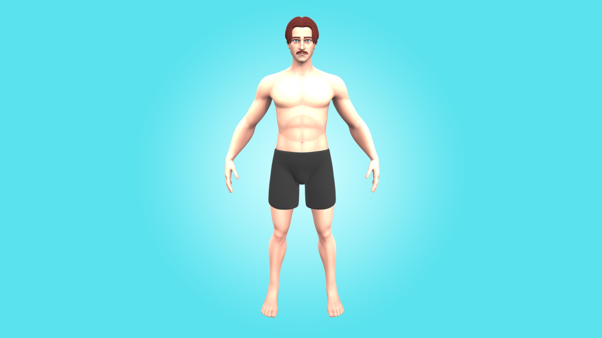 3D Robert - Male Base Mesh - Cartoon Character - TurboSquid 2132693
