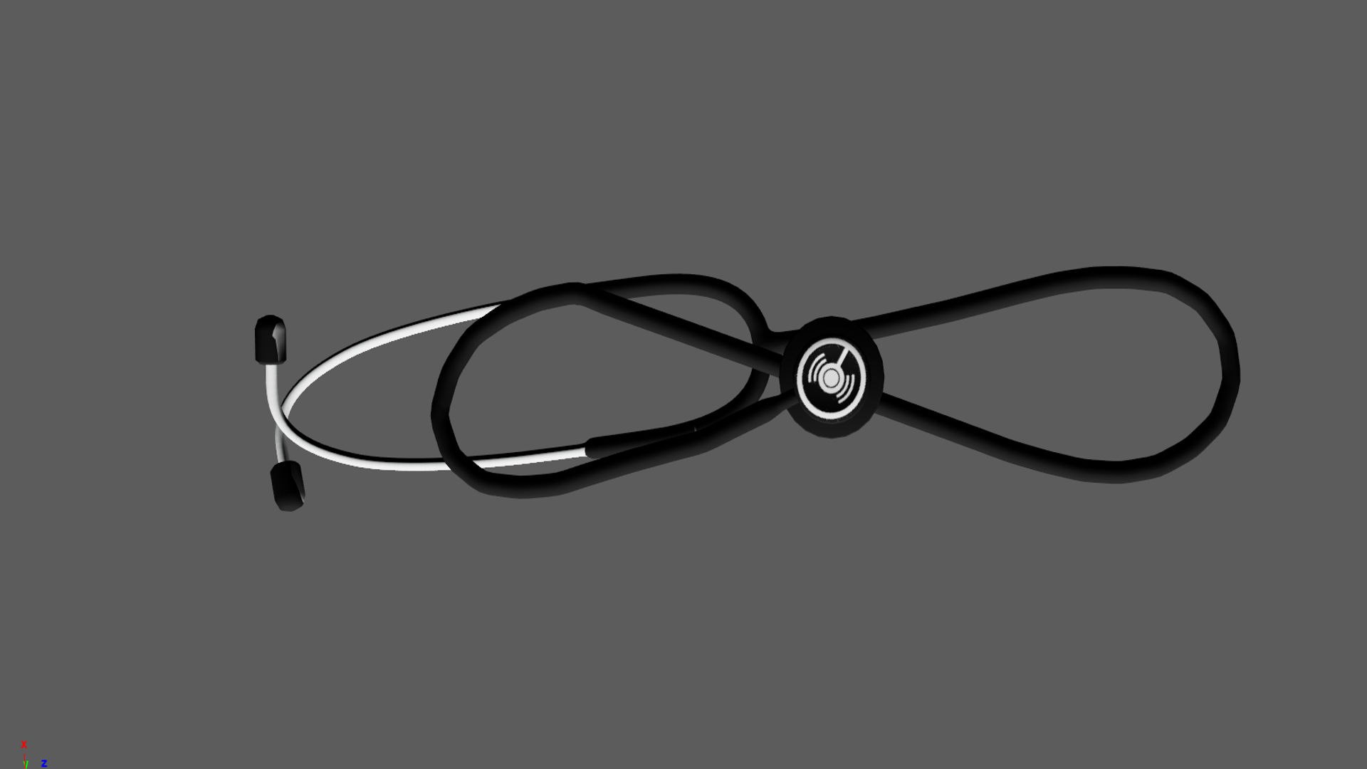 3D Low Poly Stethoscope 3D Model - Rigged And Optimized For ARVR Model ...