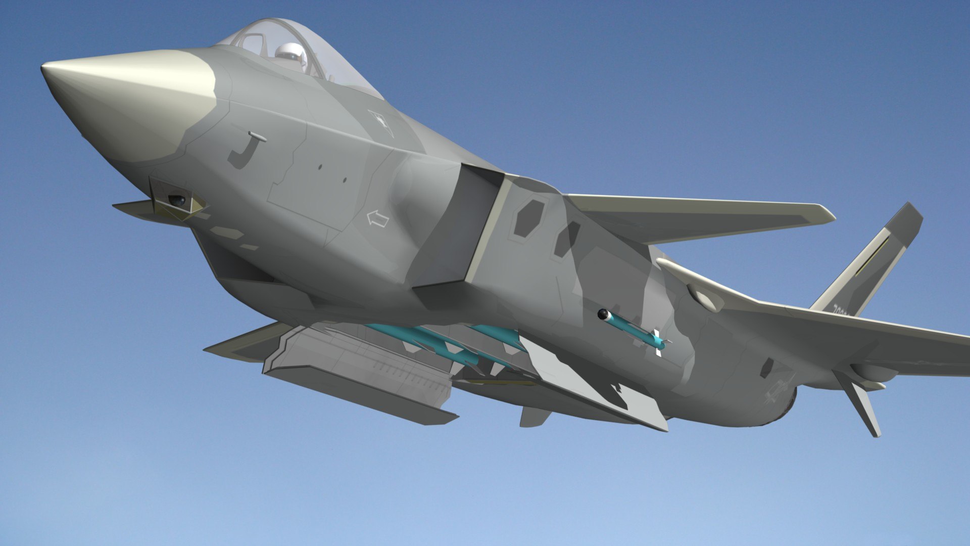 Chengdu J20 3D Model - TurboSquid 1724647