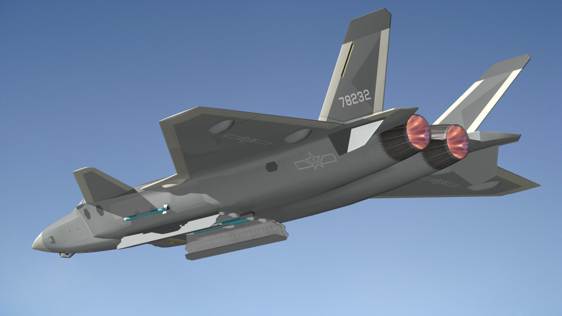 Chengdu J20 3D Model - TurboSquid 1724647