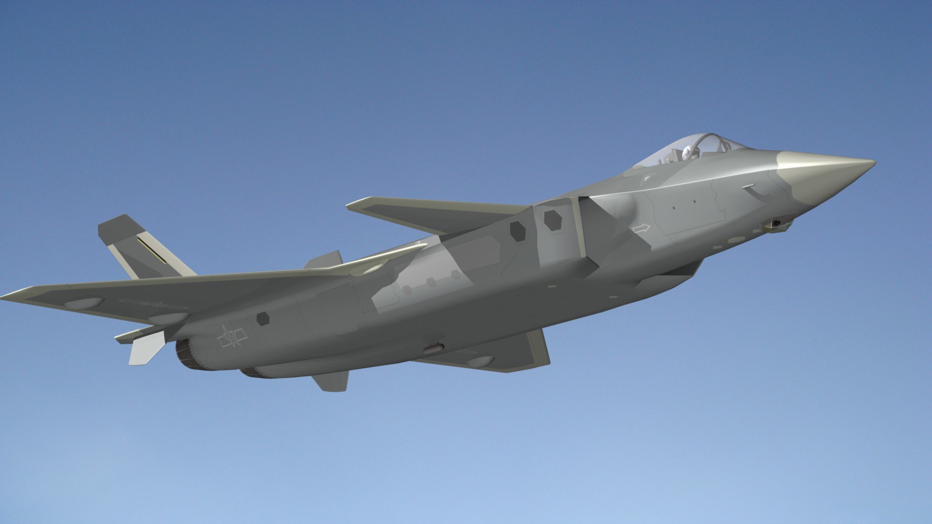 Chengdu J20 3D Model - TurboSquid 1724647