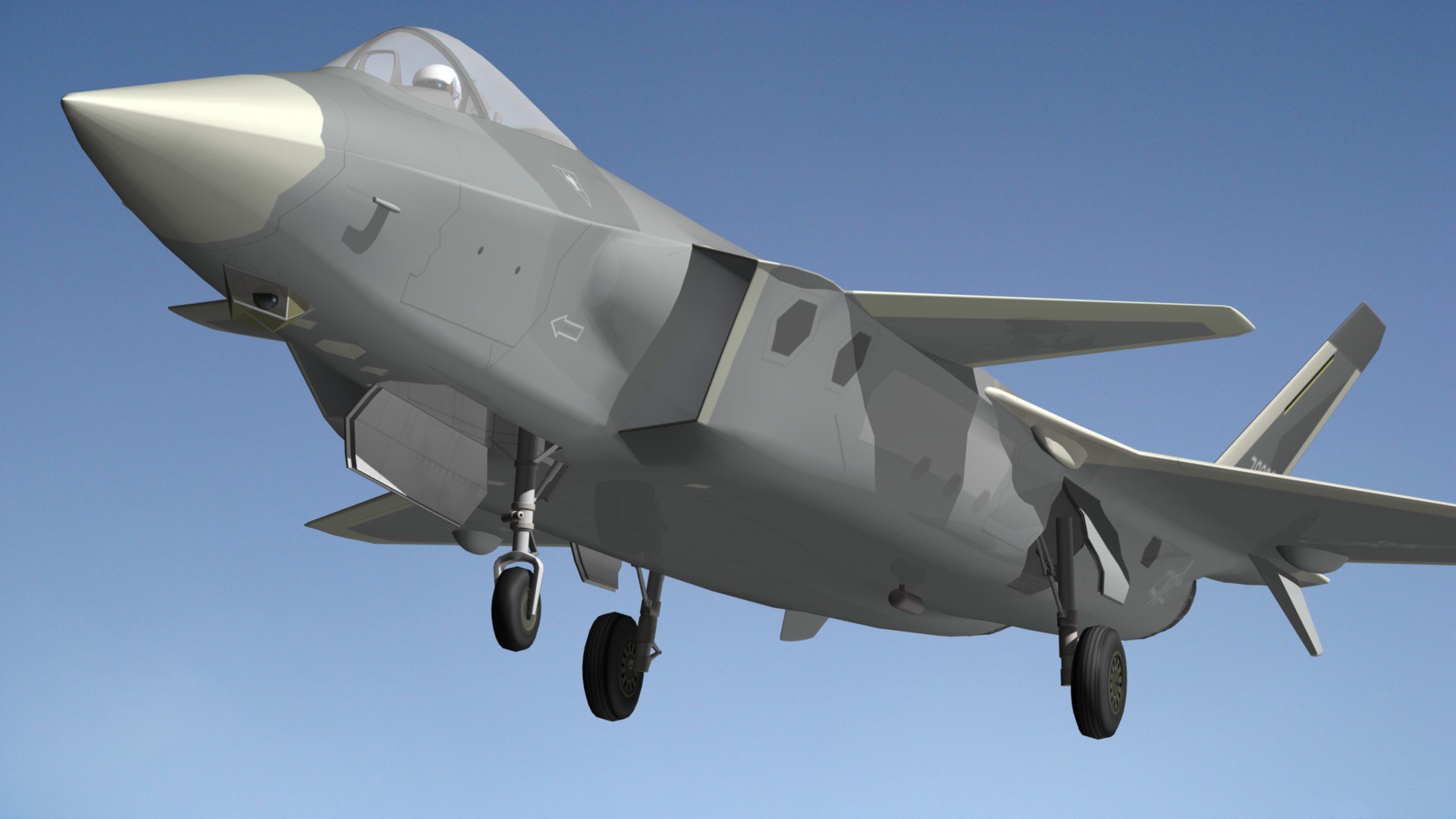 Chengdu J20 3D Model - TurboSquid 1724647