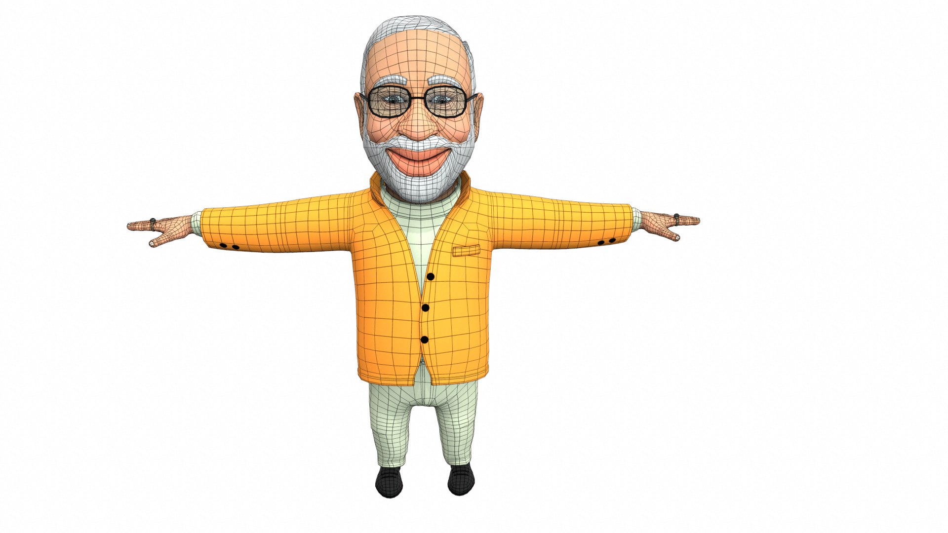 3D Narendra Modi Character - TurboSquid 1225773