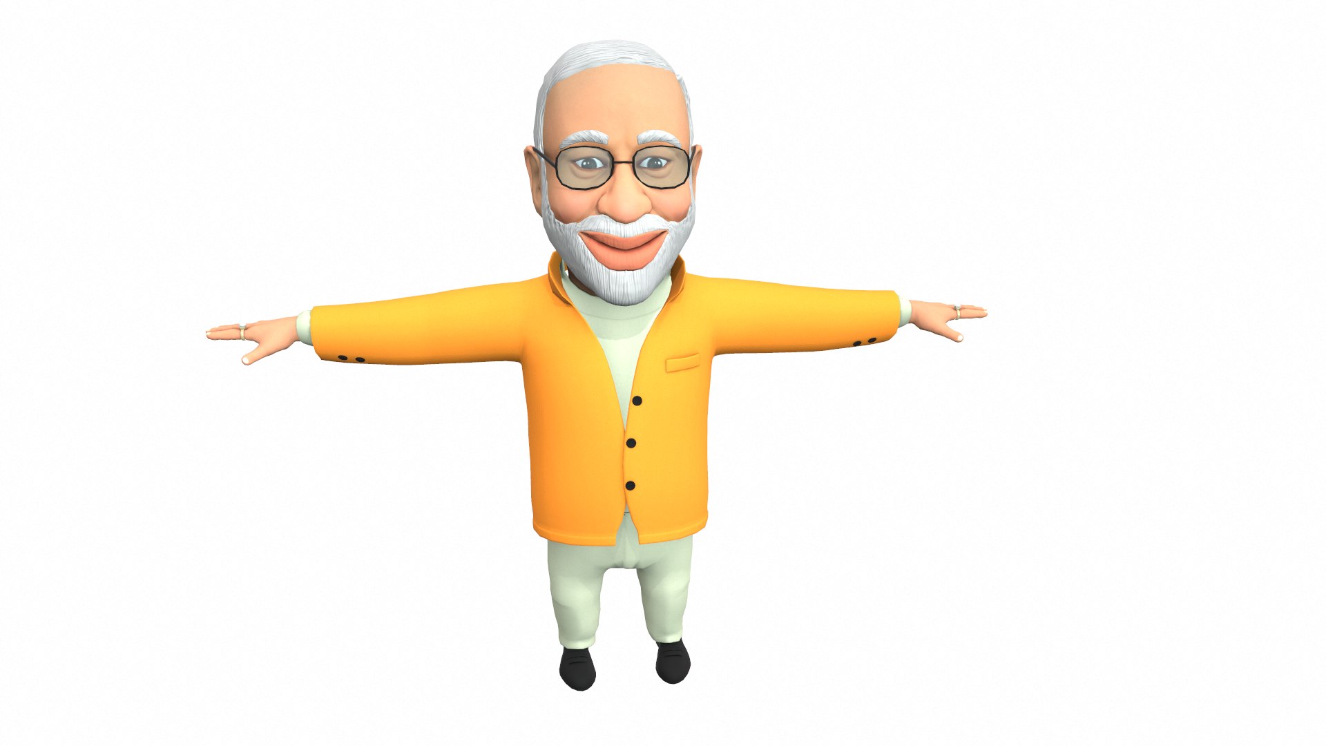 3D Narendra Modi Character - TurboSquid 1225773