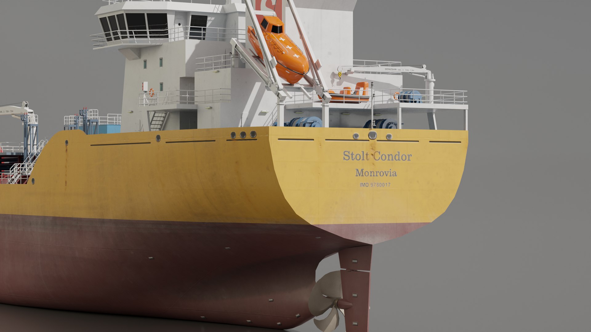 3D Model Stolt Condor Oil Tanker - TurboSquid 2259251