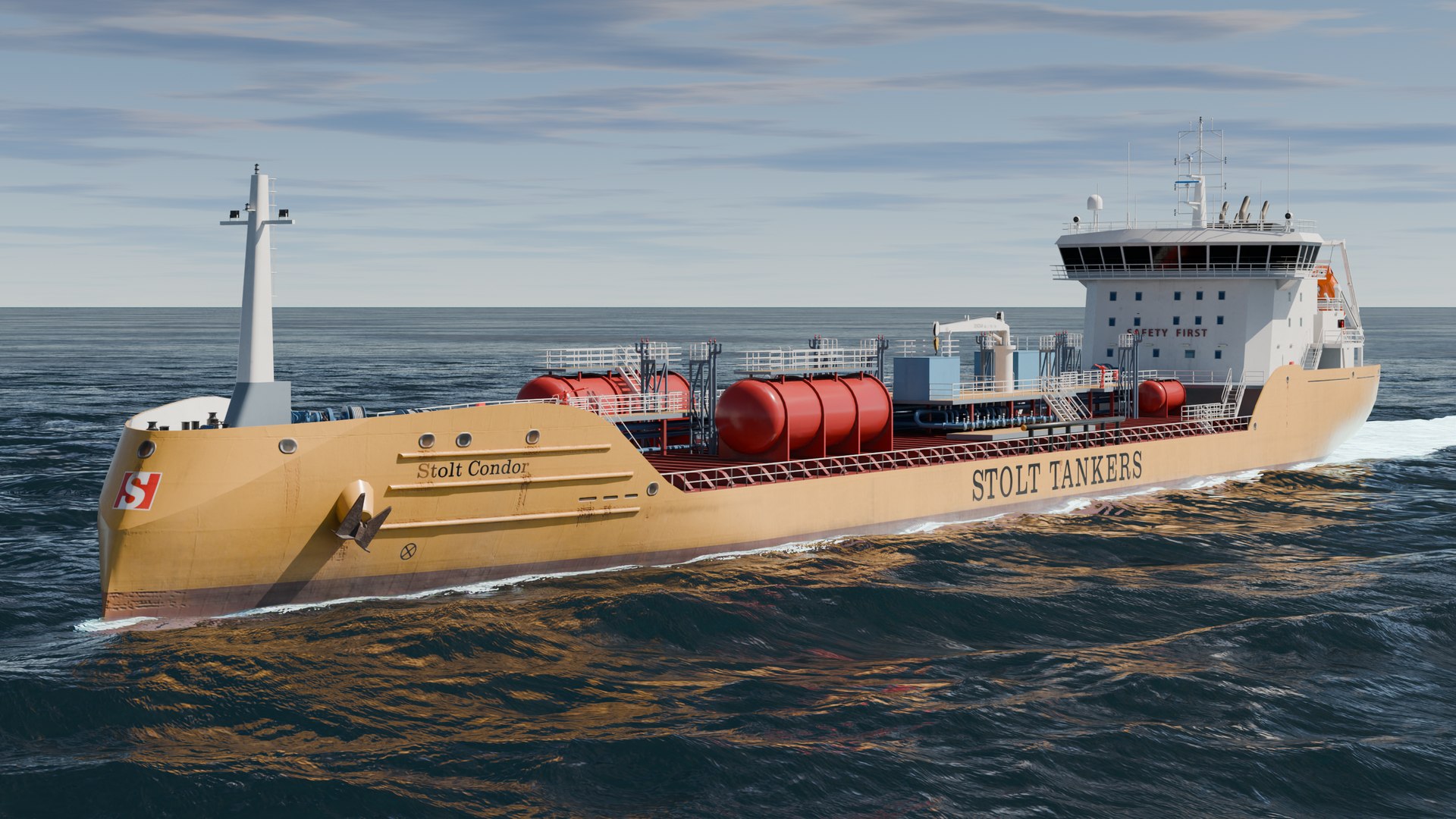3D Model Stolt Condor Oil Tanker - TurboSquid 2259251