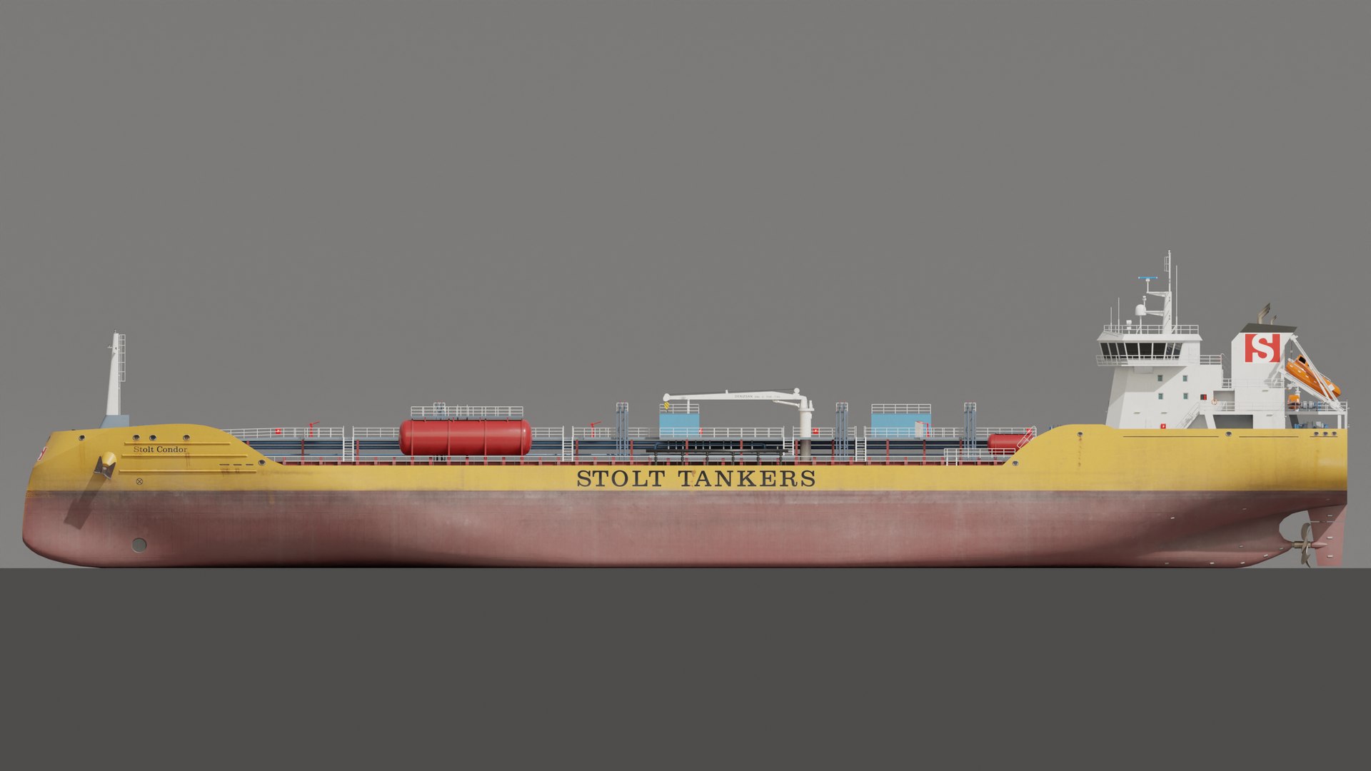 3D Model Stolt Condor Oil Tanker - TurboSquid 2259251