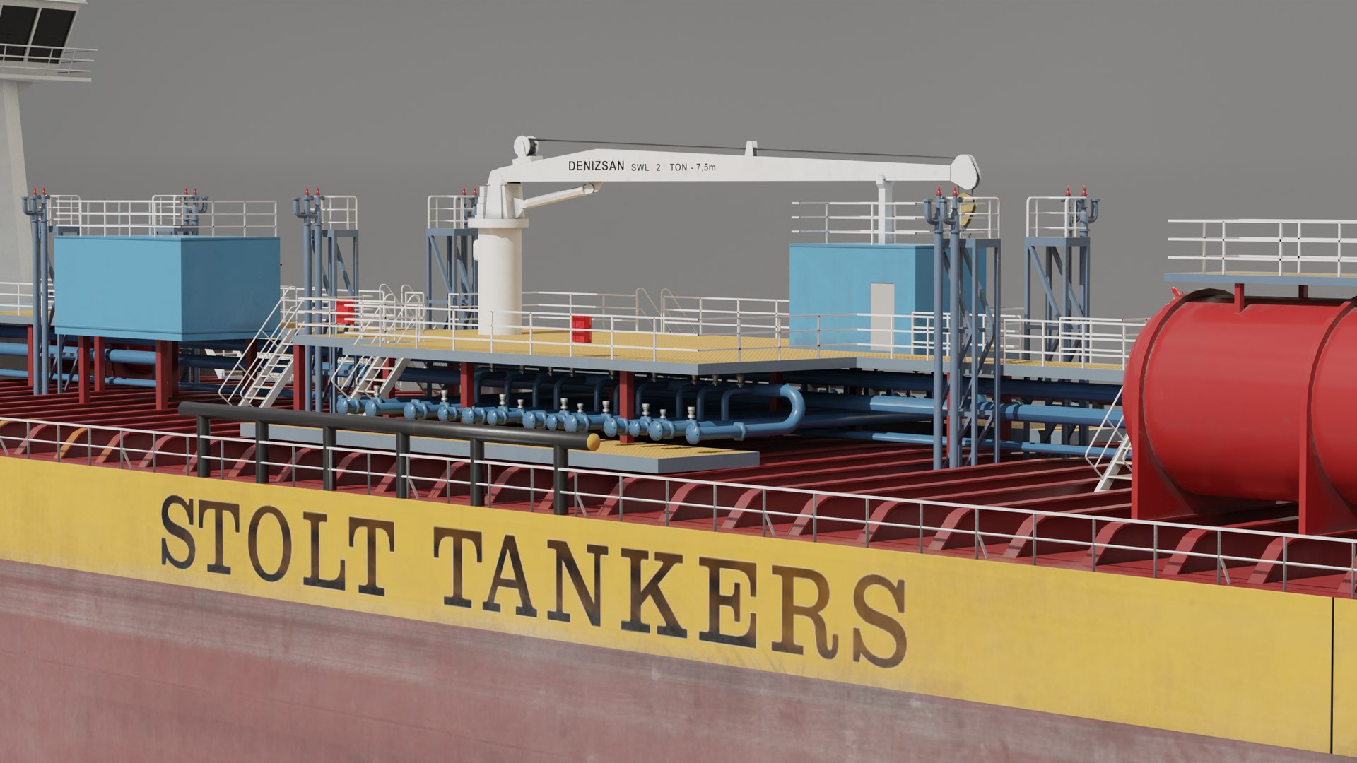 3D Model Stolt Condor Oil Tanker - TurboSquid 2259251