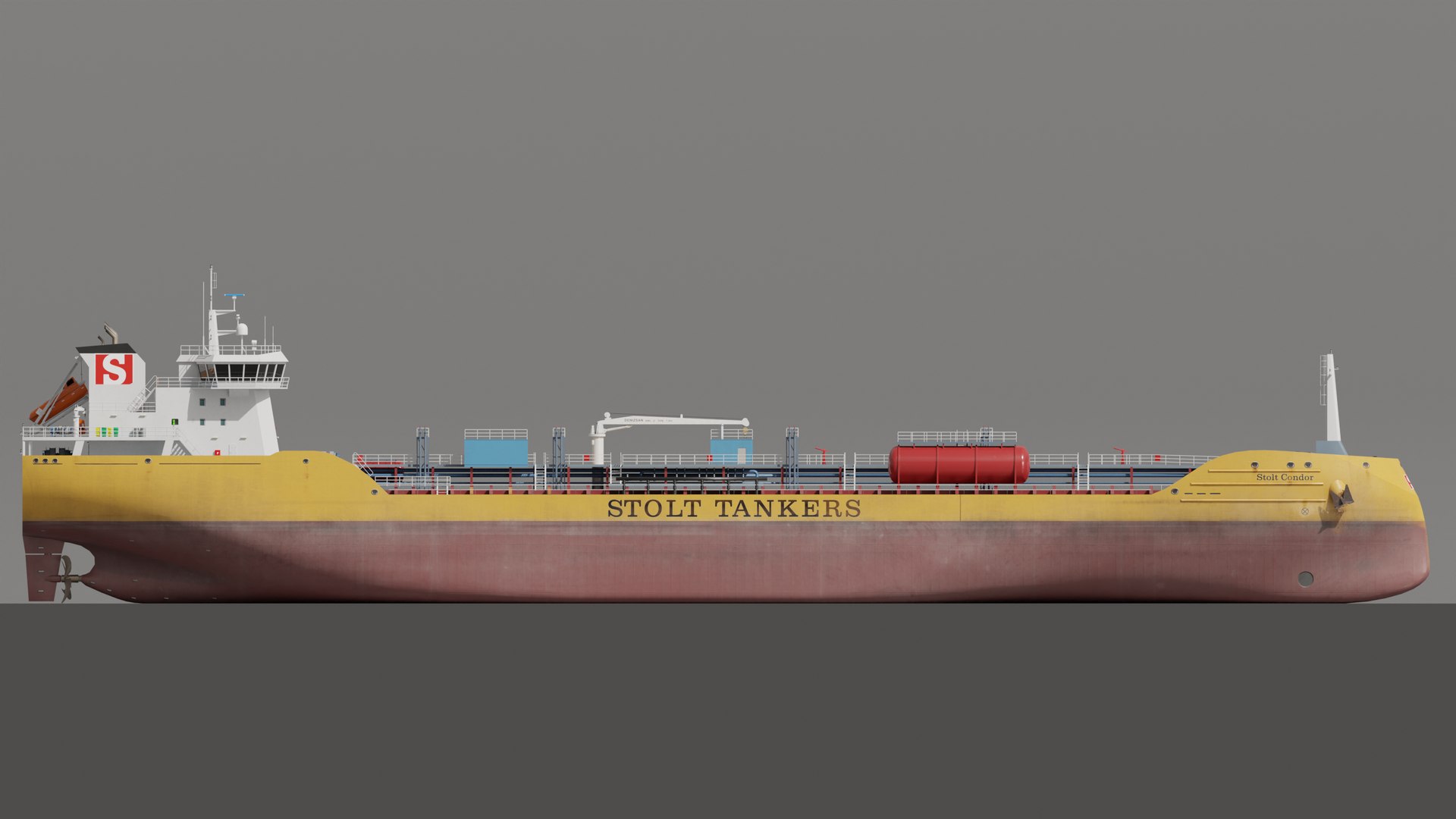 3D Model Stolt Condor Oil Tanker - TurboSquid 2259251