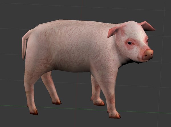 3d x ready pig animations