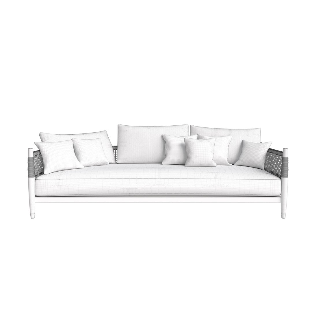 3D Parker Stand Alone Sofa Flexform Model - TurboSquid 2242932