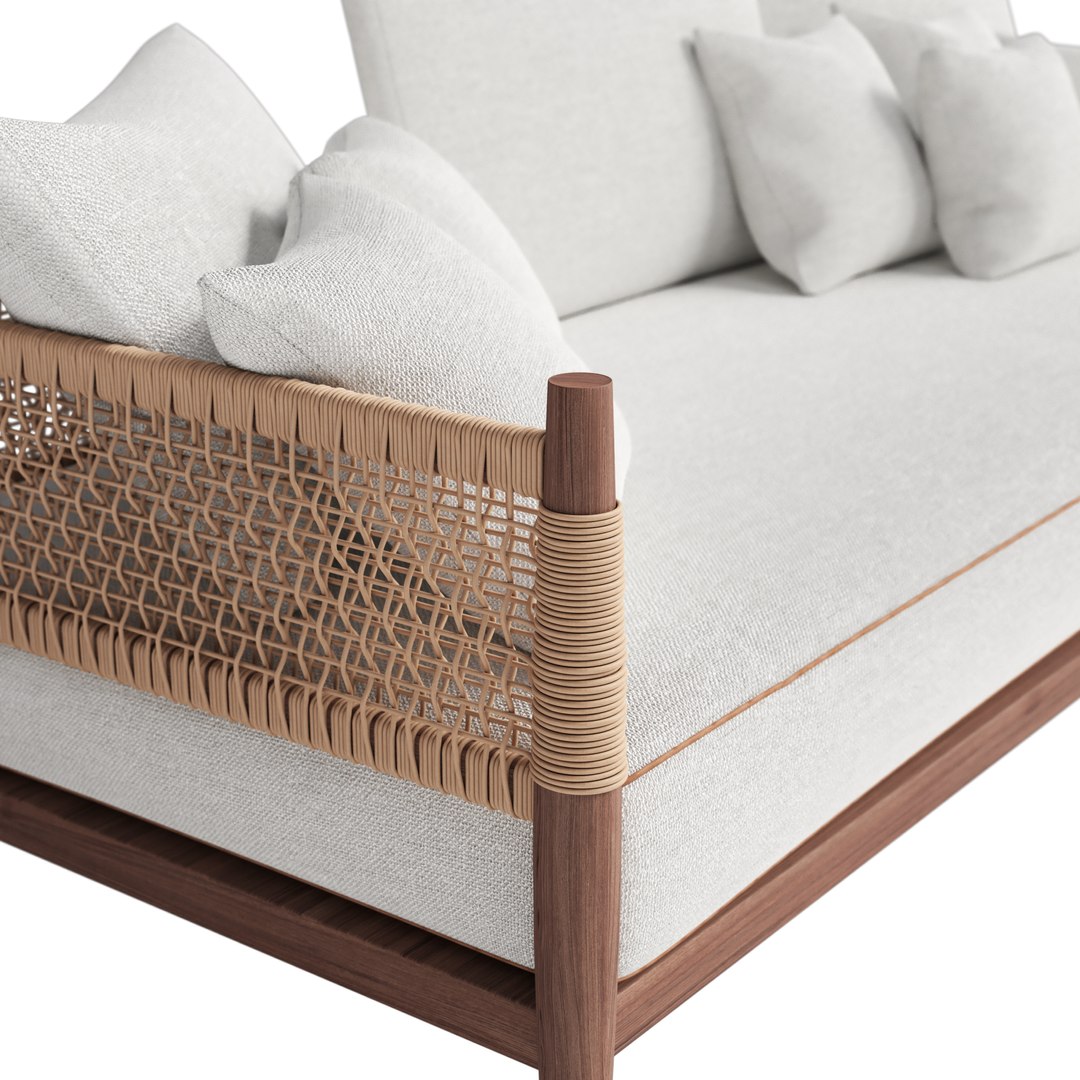 3D Parker Stand Alone Sofa Flexform Model - TurboSquid 2242932