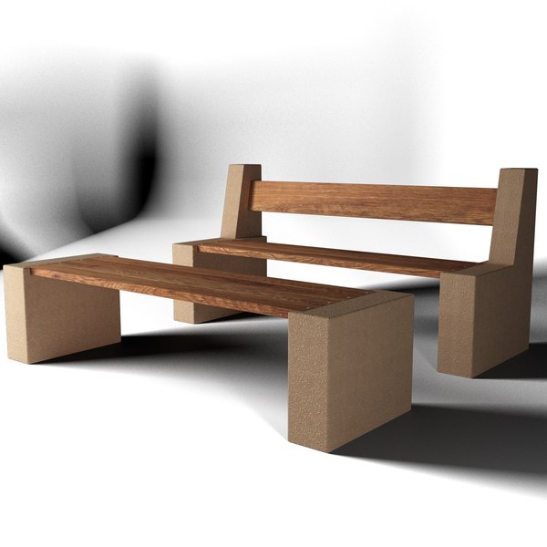 3ds max bench seat