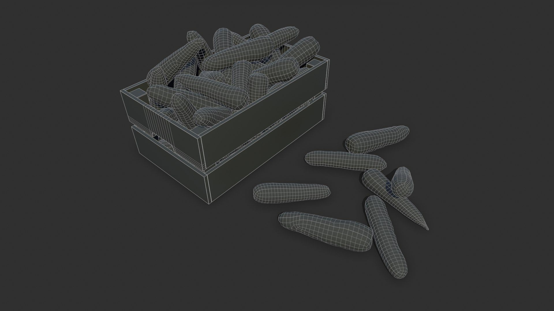 3D Carrots in the box model - TurboSquid 1826443