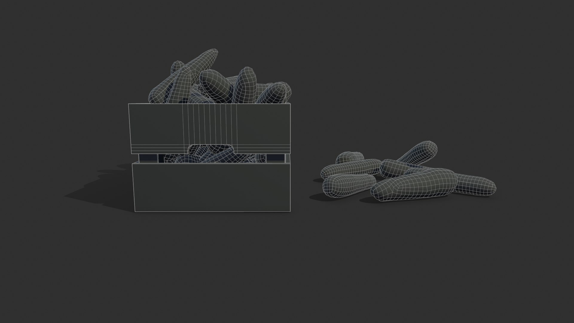 3D Carrots in the box model - TurboSquid 1826443