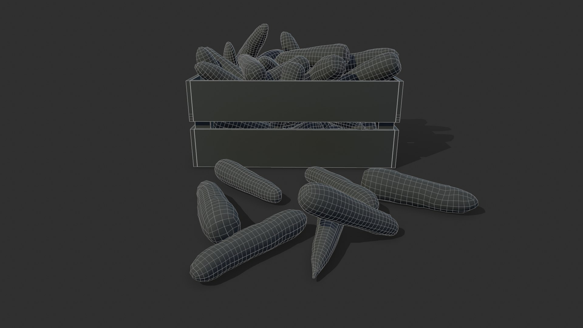 3D Carrots in the box model - TurboSquid 1826443