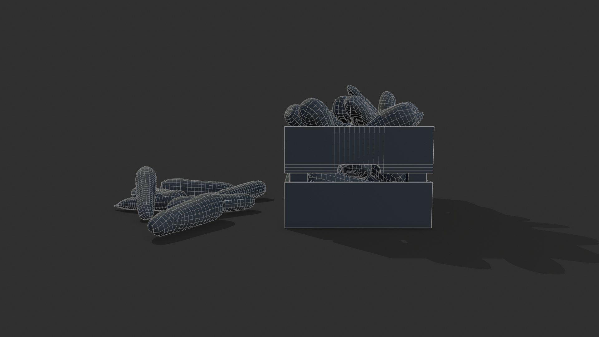 3D Carrots in the box model - TurboSquid 1826443