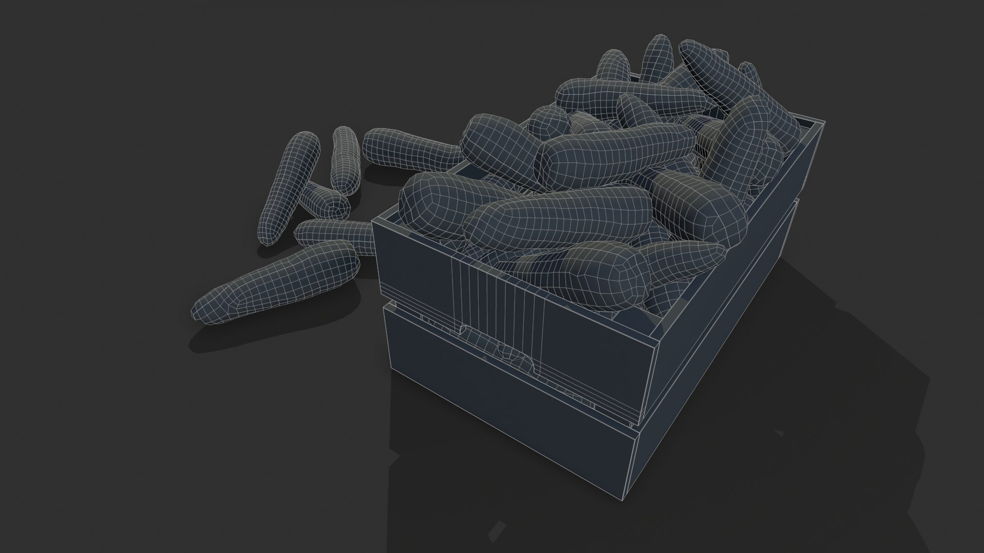 3D Carrots in the box model - TurboSquid 1826443