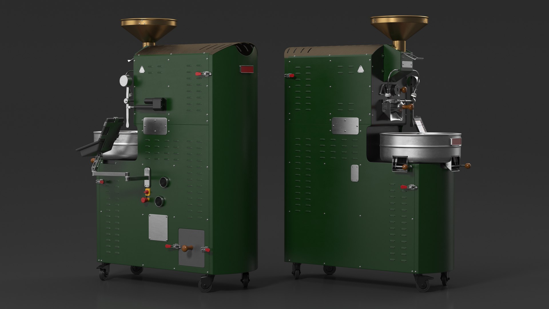 3D Coffee Roaster Machine Green - TurboSquid 2193577